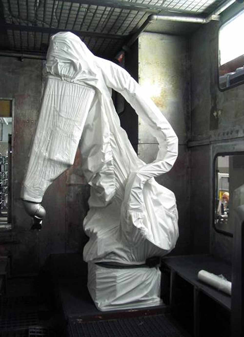 Paint applications - Robot protection, robot protection cover, robotic ...