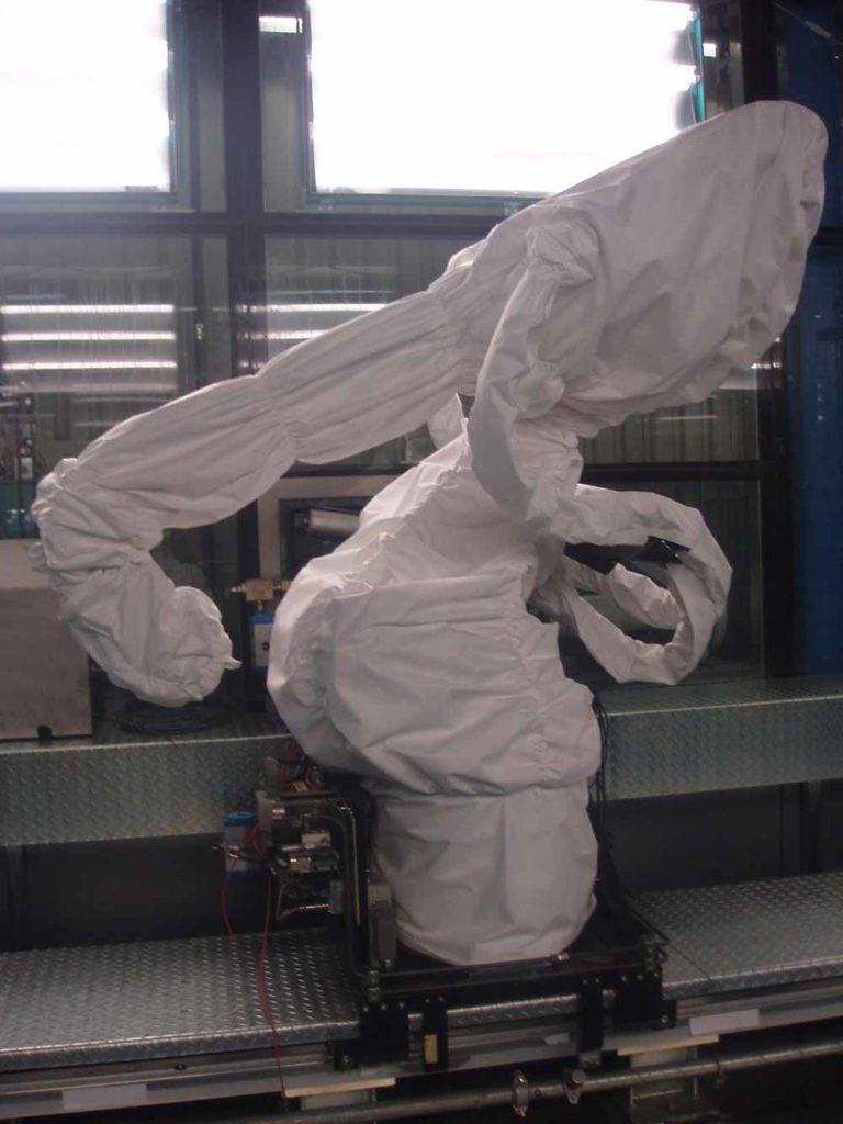 Paint applications - Robot protection, robot protection cover, robotic ...