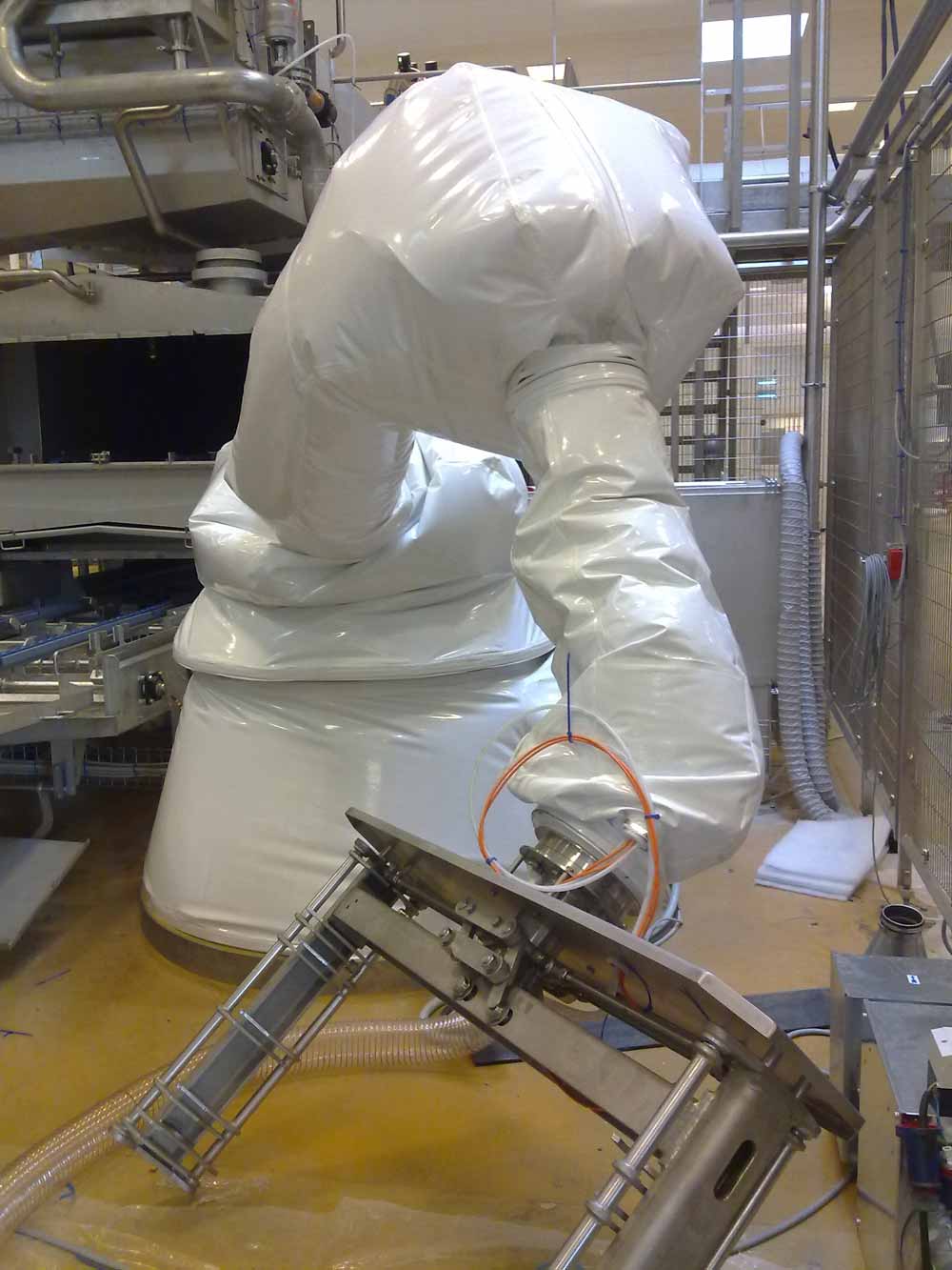 Food robot protection robot protection cover, robotic protection systems.