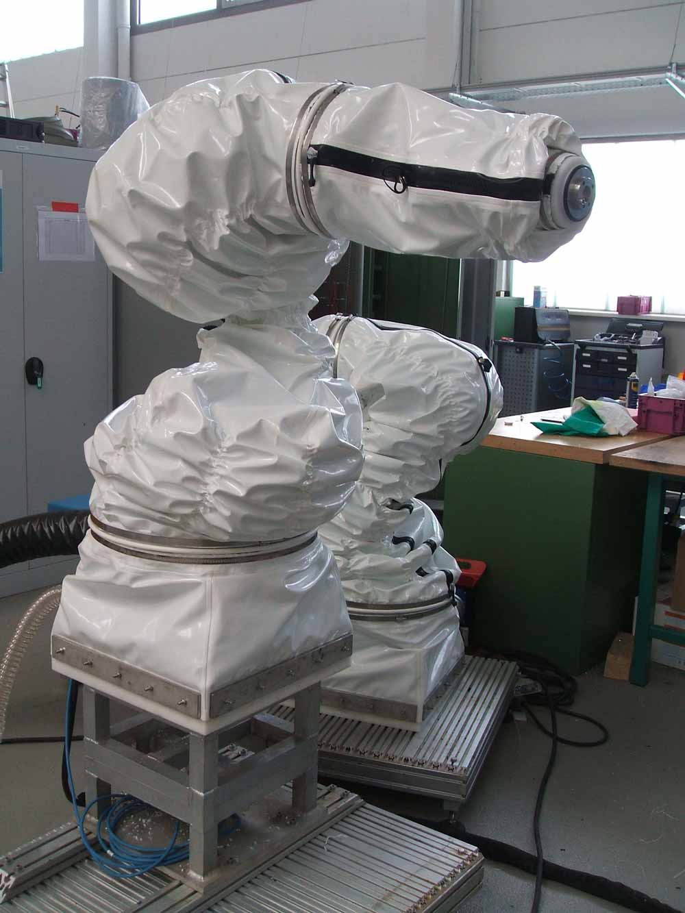 Food robot protection robot protection cover, robotic protection systems.