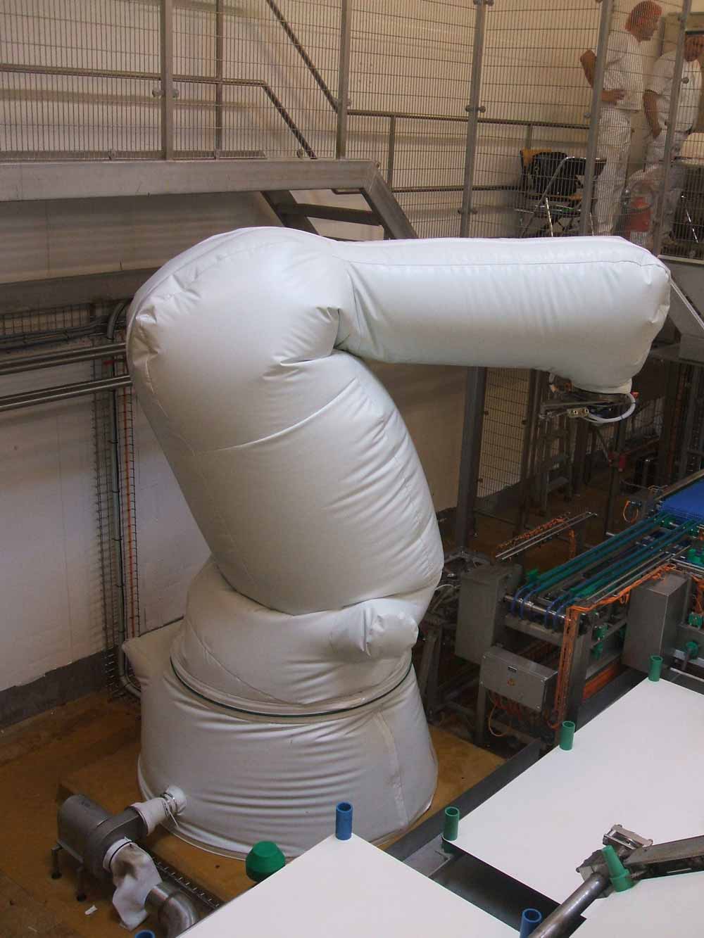 Food robot protection robot protection cover, robotic protection systems.